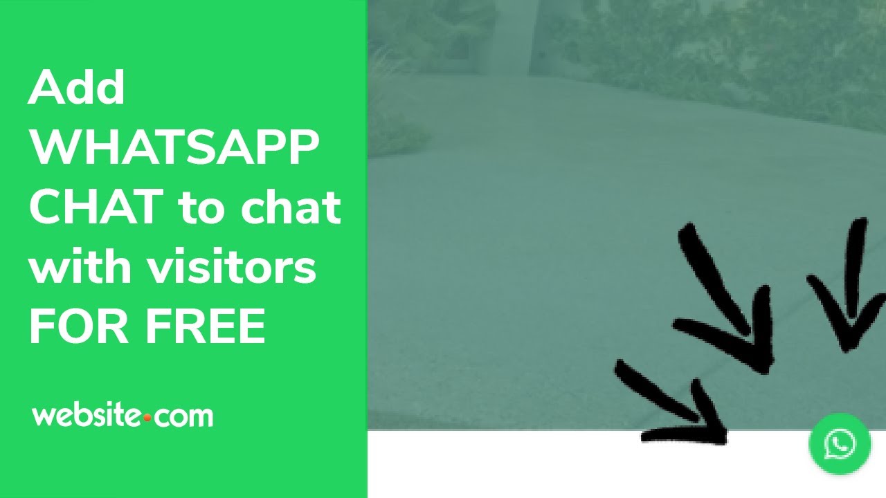 How To Add Chat to Your Website for FREE with WhatsApp Chat Button