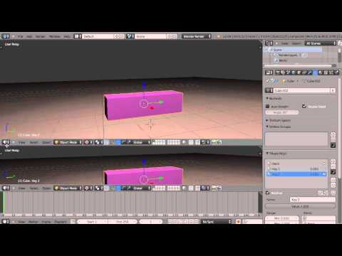 Blender Tutorial - Creating Animated Shapes For The Game Engine - Example Lesson 1 - 3dTMW