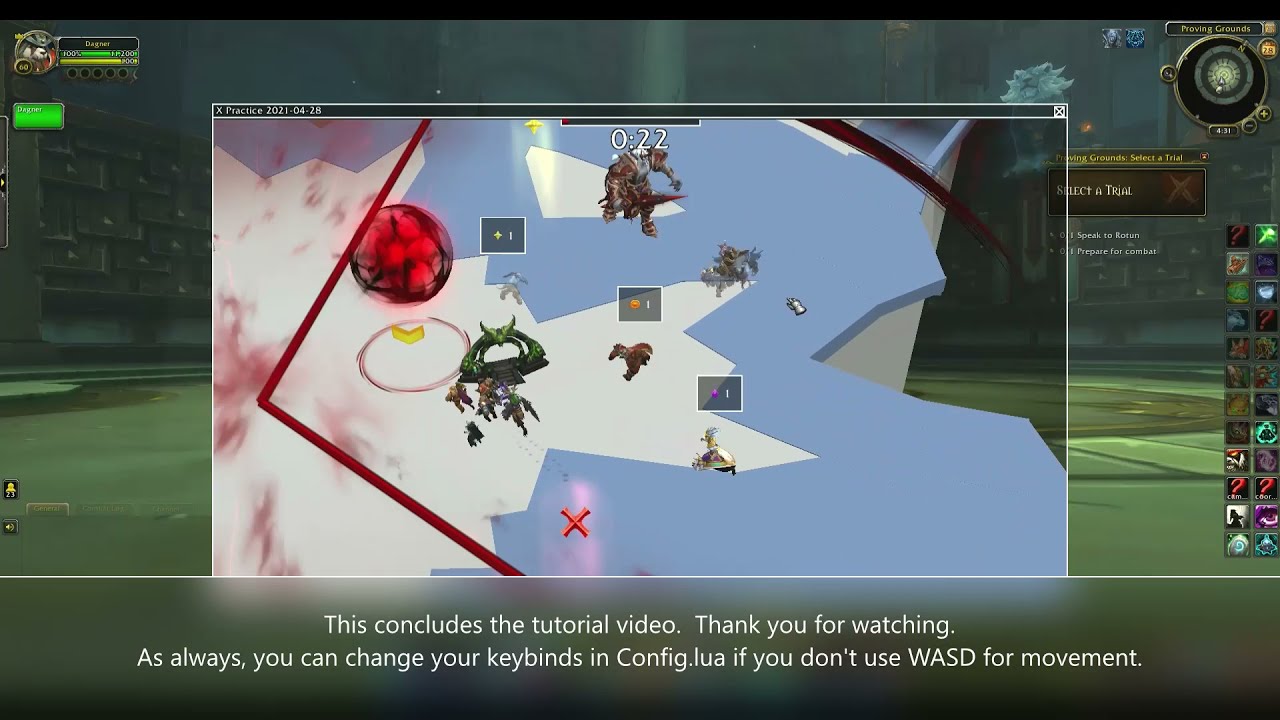 World of Warcraft: Mythic Denathrius X Practice Addon