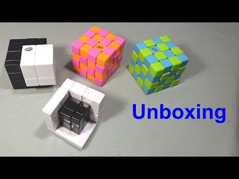 Unboxing teka-teki Touch 4x4x4 & Gray Matter