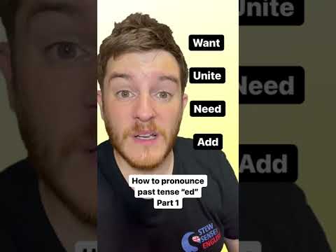 Past Tense Ed Pronunciation 1 | British English