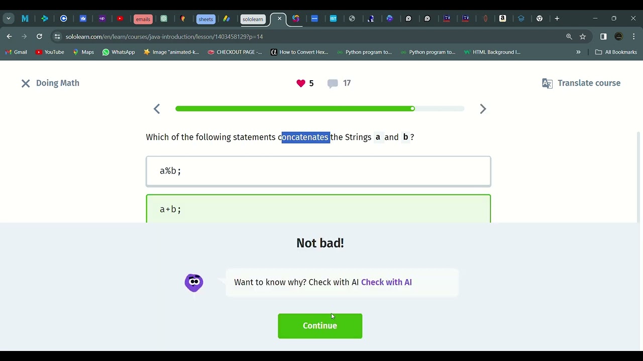 06 Doing Math | Introduction to Java | Sololearn