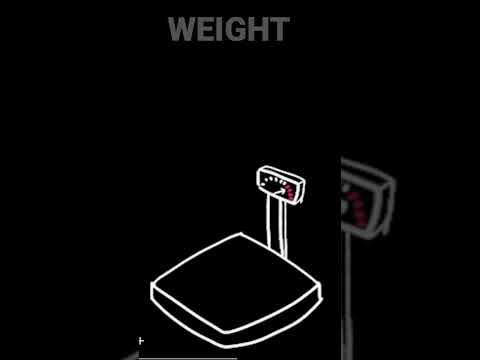 Difference between mass and weight in 60s