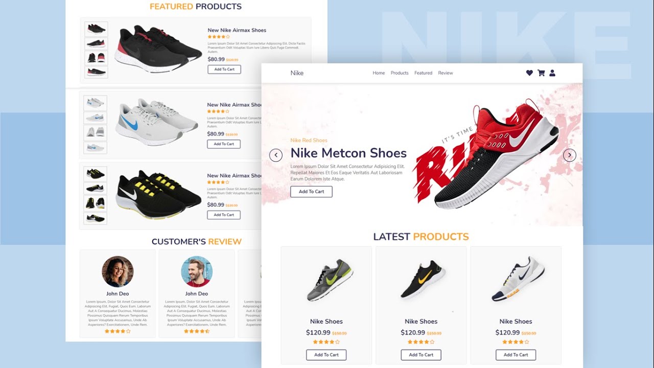 How To Make A Responsive E-Commerce Website Design Using HTML CSS And JAVASCRIPT From Scratch