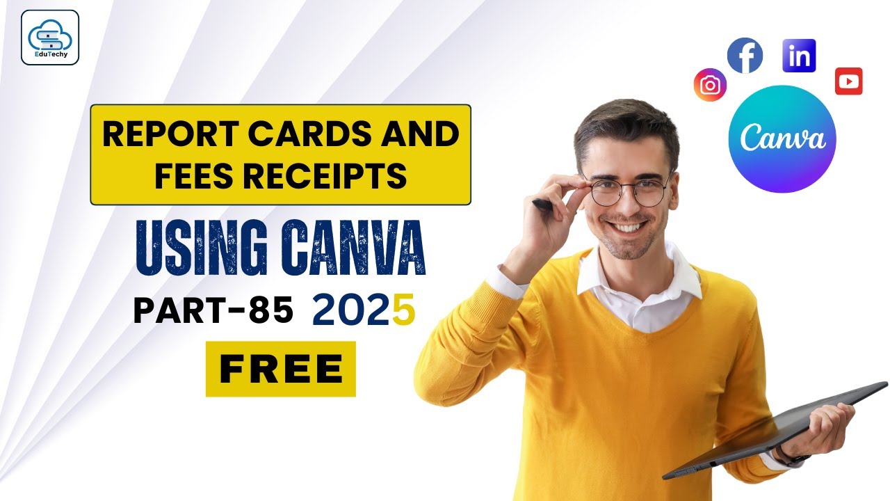 Report Cards And Fees Receipts Using Canva || 2025
