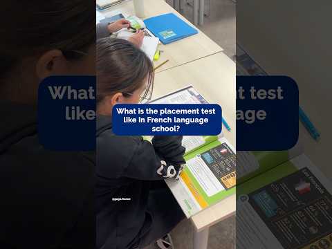 What is the placement test like in French language school? π«π· #shorts