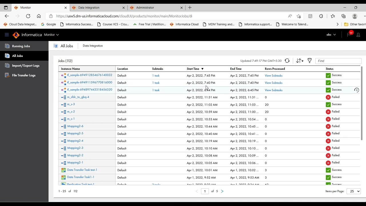 5.5 Unschedule a Taskflow in IICS