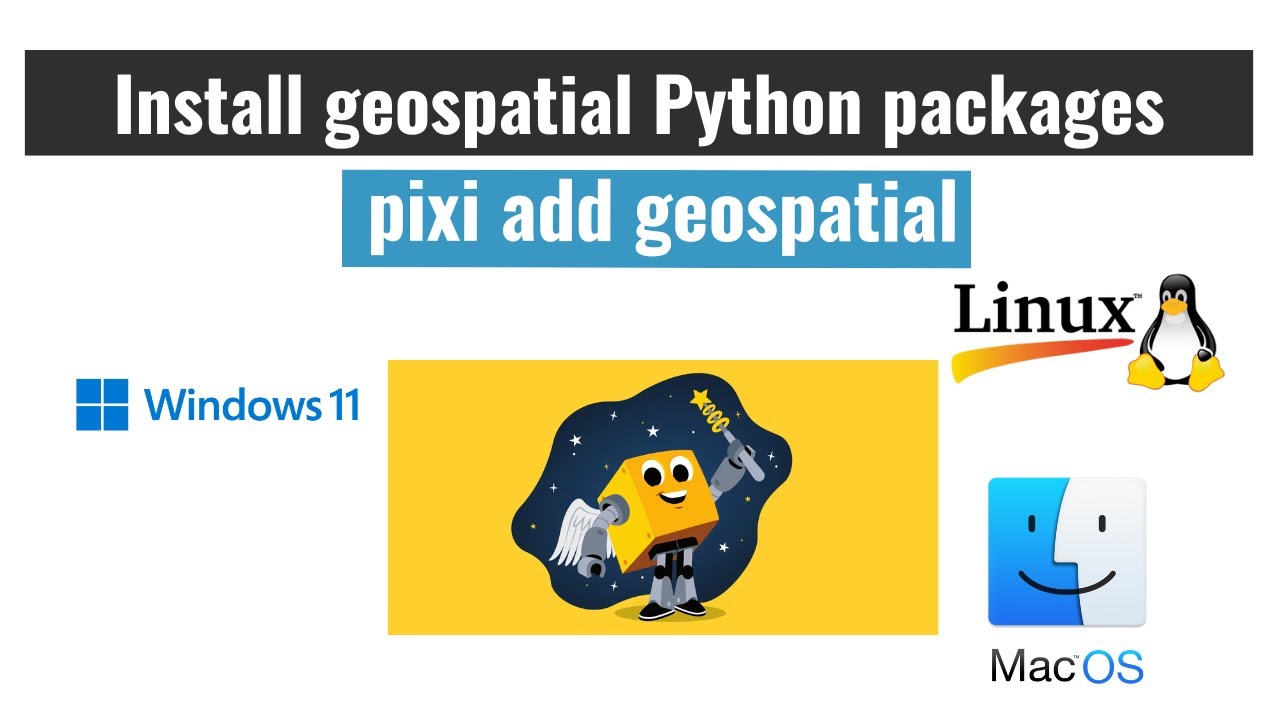 Install geospatial Python packages using the pixi package manager