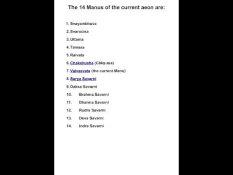 14 Manu names