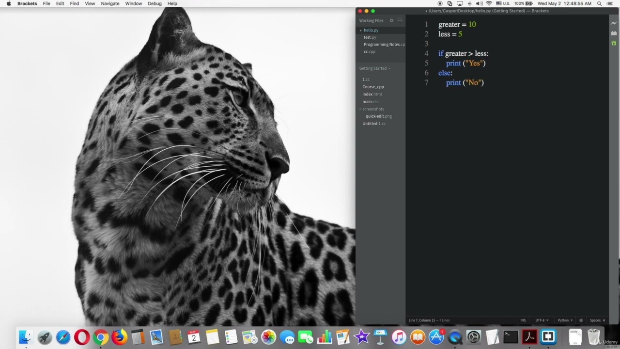 less than or greater than ,and equal operator , python