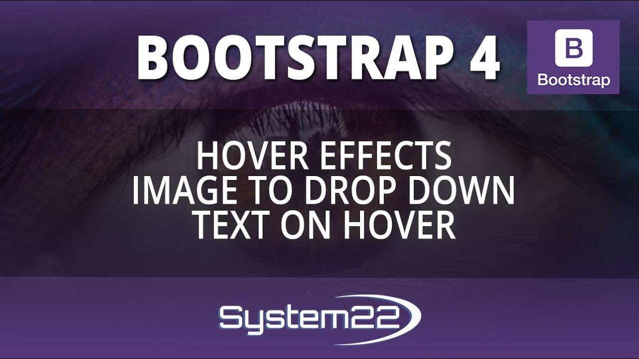 Bootstrap 4 Hover Effects Image To Drop Down Text On Hover 👍
