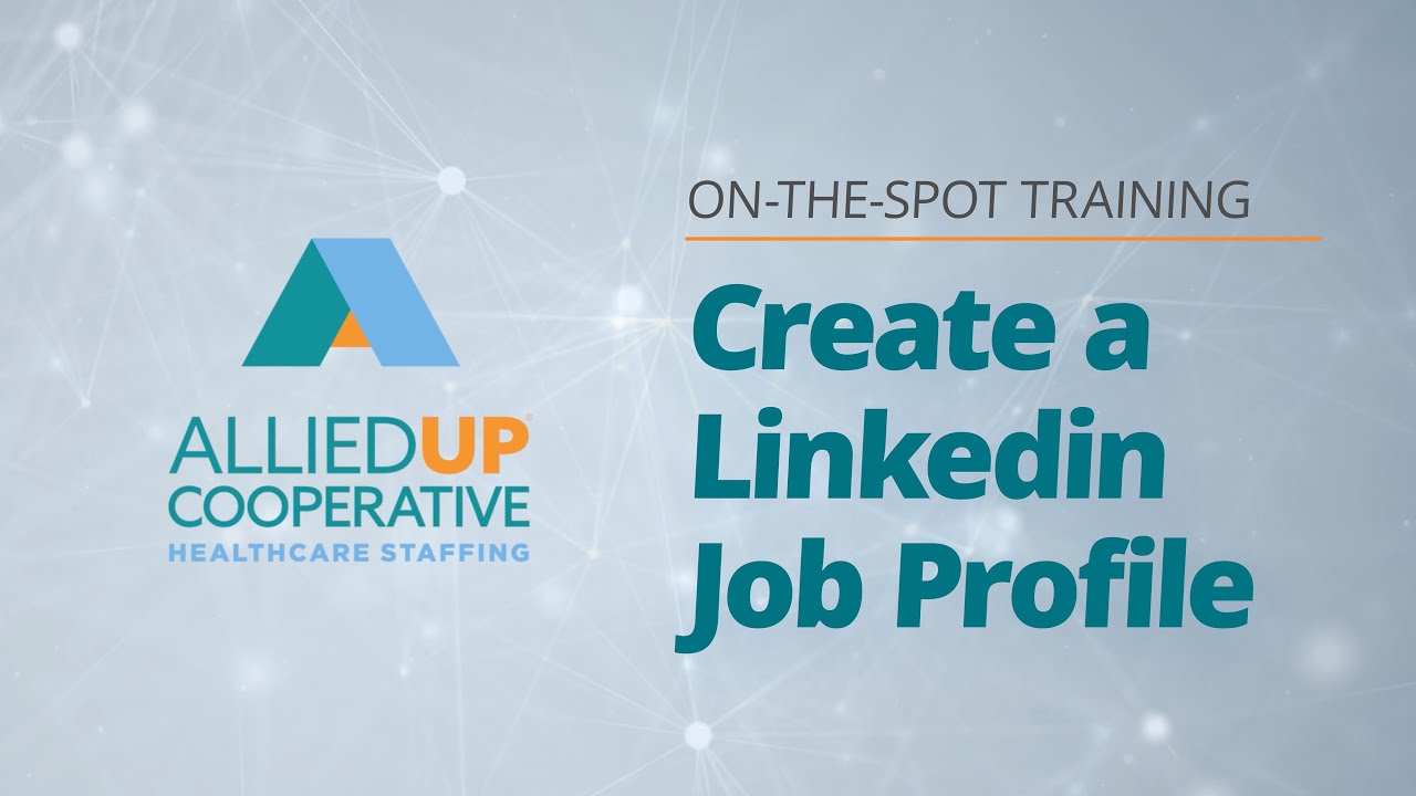 On-the-Spot Training: How to Create a Linkedin Profile