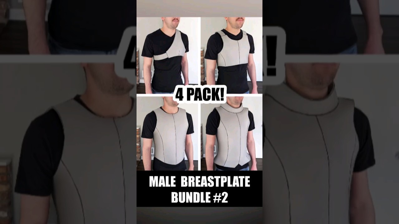 Male Breastplate Patterns Are Now Available! #cosplay #armor #foam