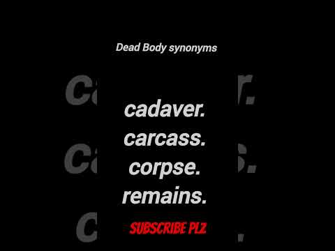 Dead Body synonyms #english #short #shorts