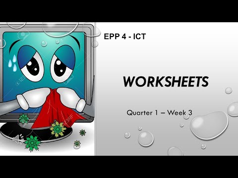 EPP 4 - ICT - WORKSHEET - Quarter 1 Week 3 (MELC)