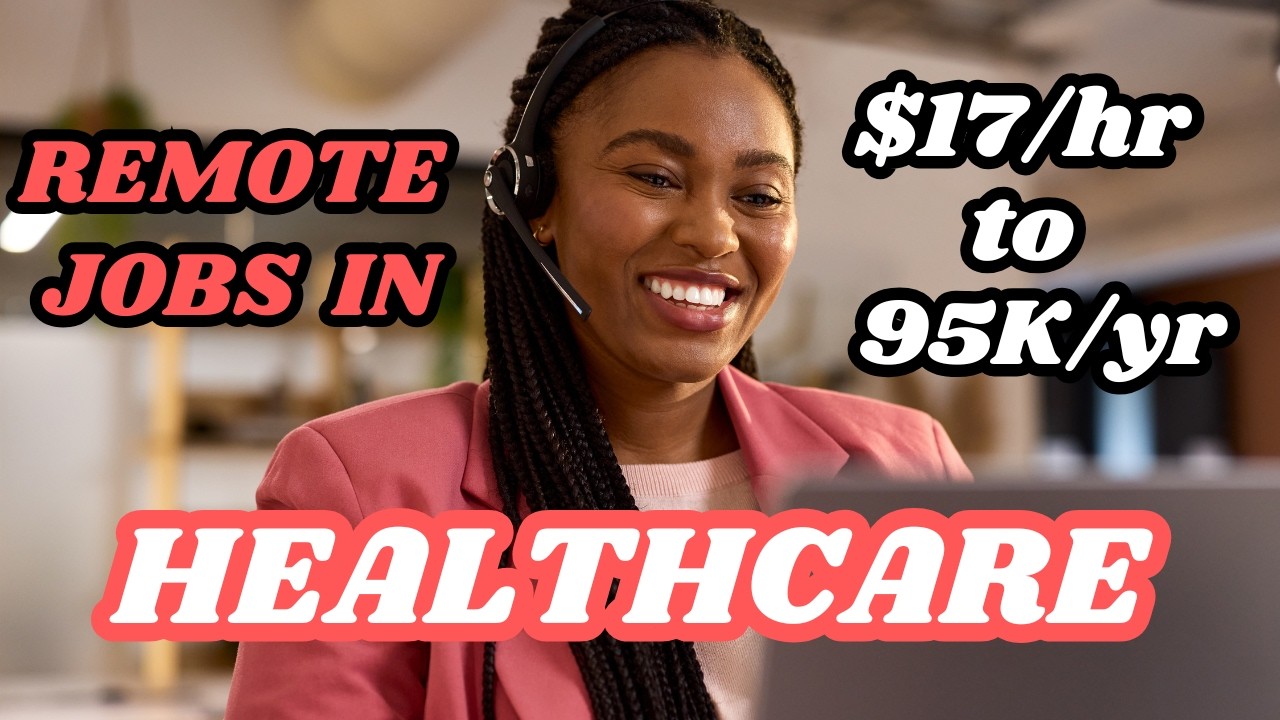 4 Nonclinical Remote Healthcare Jobs Hiring Now | $17/Hr to $95K No Degree Required