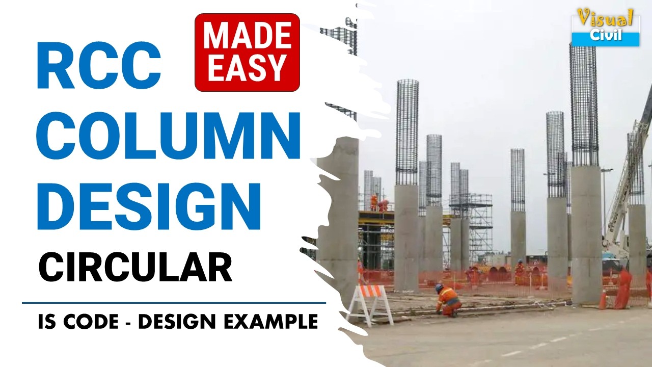 RCC Circular Column Design | IS Code Simplified & Easy Step by Step Guide with solved example
