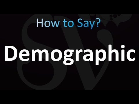 How to Pronounce Demographic (correctly!)