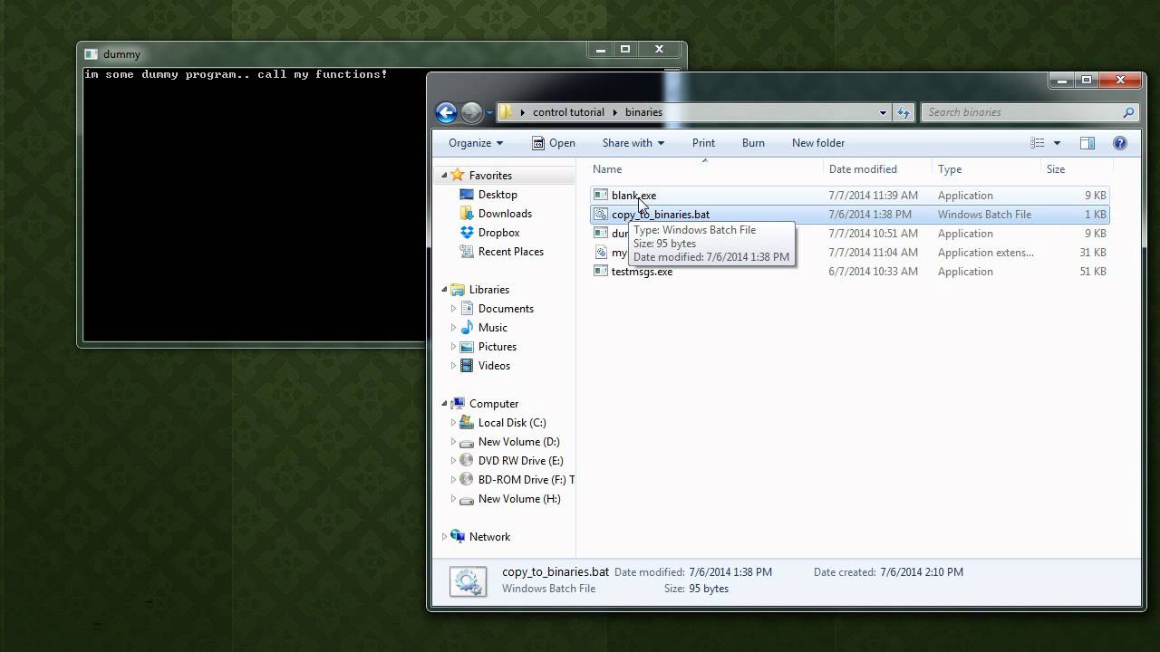 Get a return value from a void function!