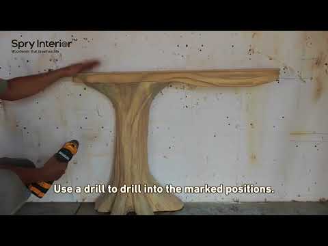 Building Entryway Table | How to Install a Tree Console Table | Top Hallway Table Console 2025