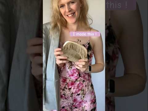 GOLDEN PURSE | MACRAME PURSE | wedding guest outfit #shorts #macramepurse #macramebag #macramedesign