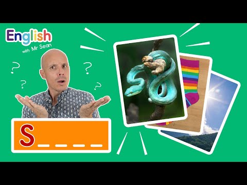 🐍 Words starting with 's' | Kids first vocabulary | 🔤 Phonics with Mr Sean