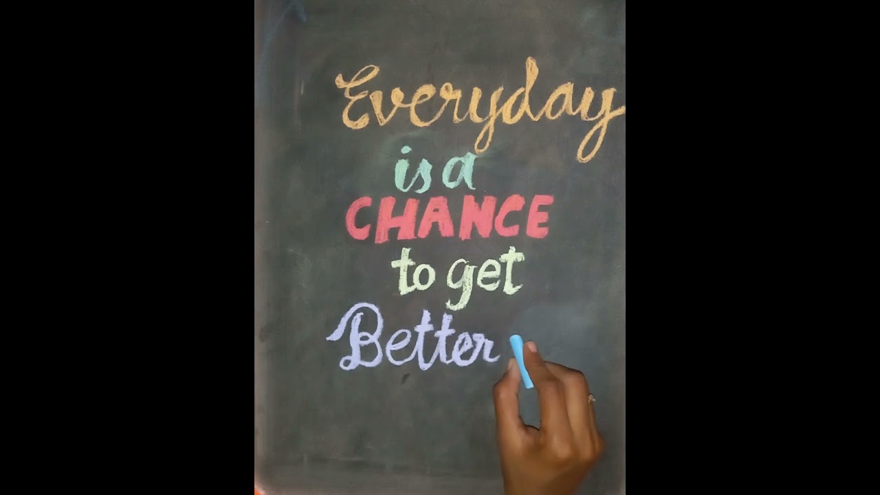 inspirational/ motivational quote for chalkboard -10  #Blackboard decoration idea