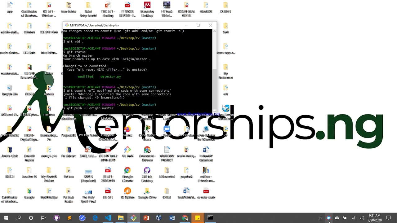 Pushing to GitHub 05