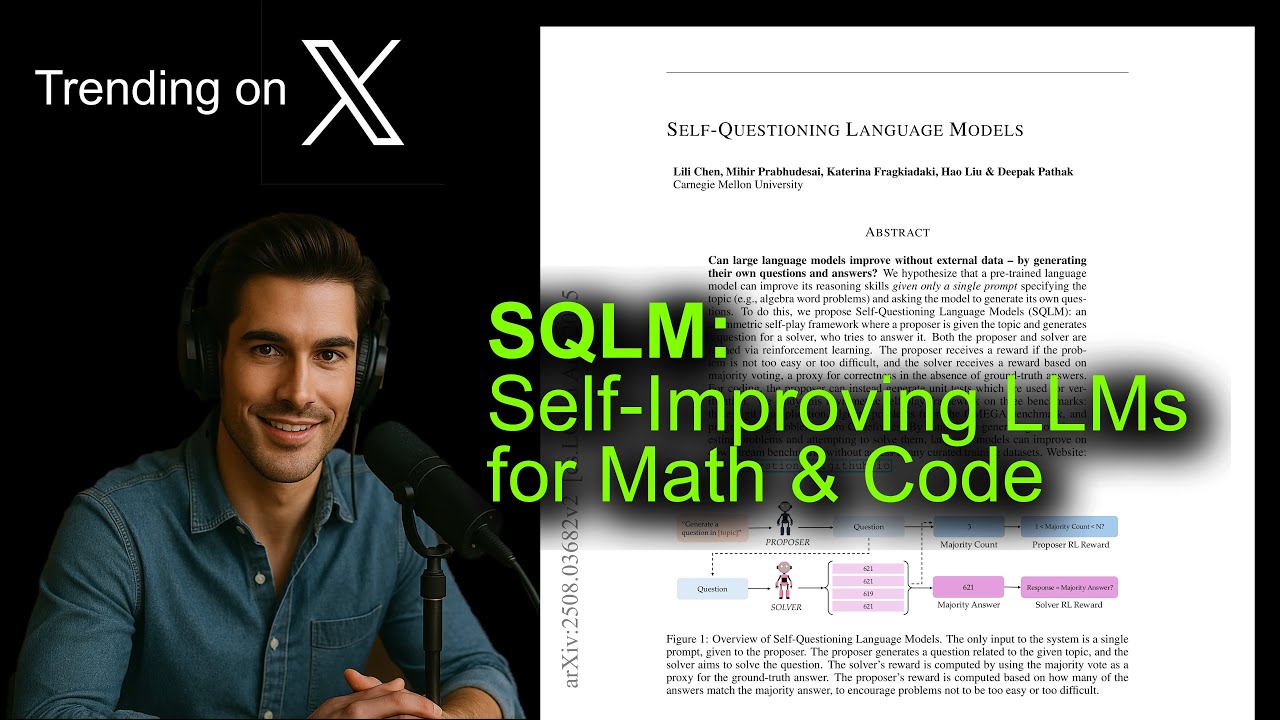SQLM: Self-Improving LLMs for Math & Code