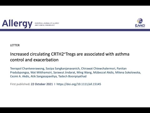 Increased circulating CRTH2+Tregs are associated with asthma control and exacerbation