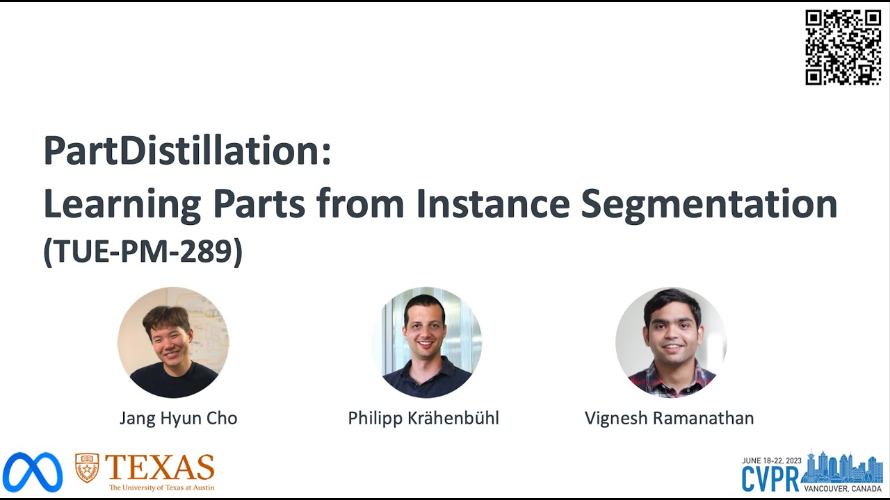 (CVPR 2023) PartDistillation: Learning Parts from Instance Segmentation