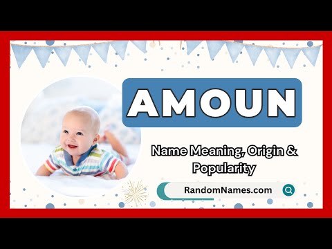 Amoun - Baby Boy Name Meaning, Origin & Popularity - RandomNames.com