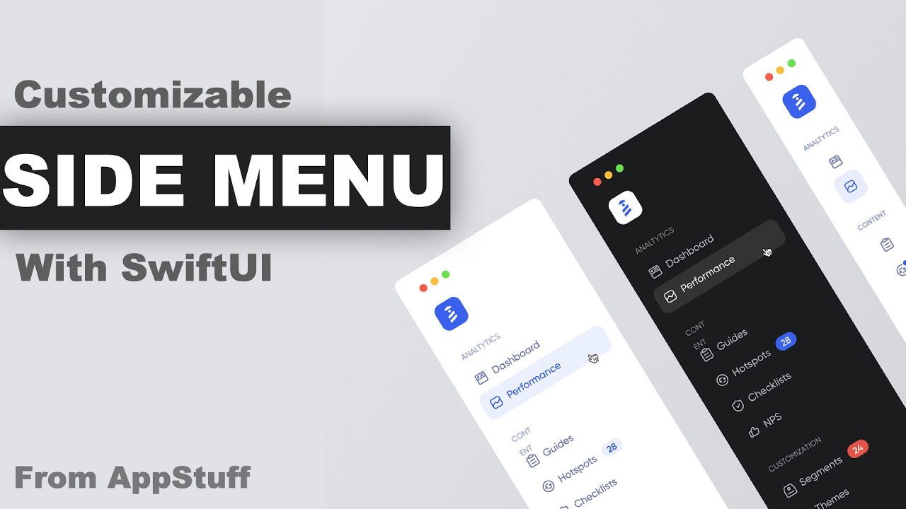 🔴 Building A Professional Side Menu with SwiftUI