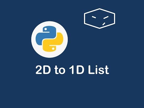 2D list to 1D list in python 😀