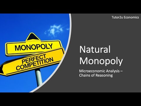 Natural Monopoly (Microeconomics) I A Level and IB Economics