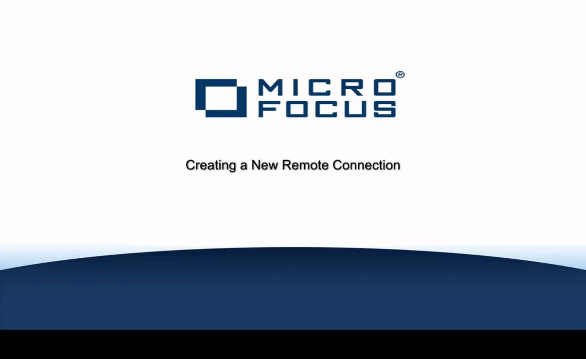 Creating a new Remote connection in Visual COBOL for Eclipse