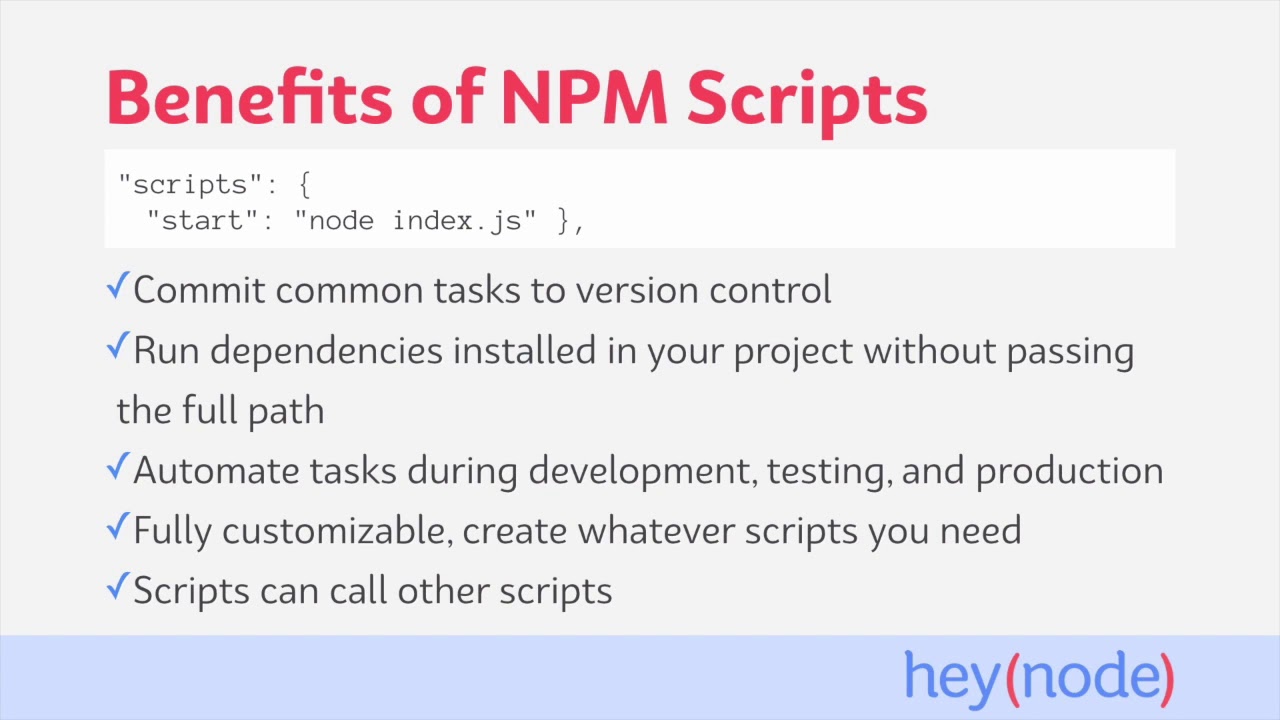 What Are NPM Scripts?