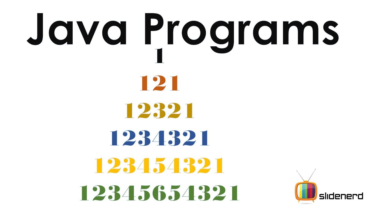65 Java Patterns Numeric 3 Code |