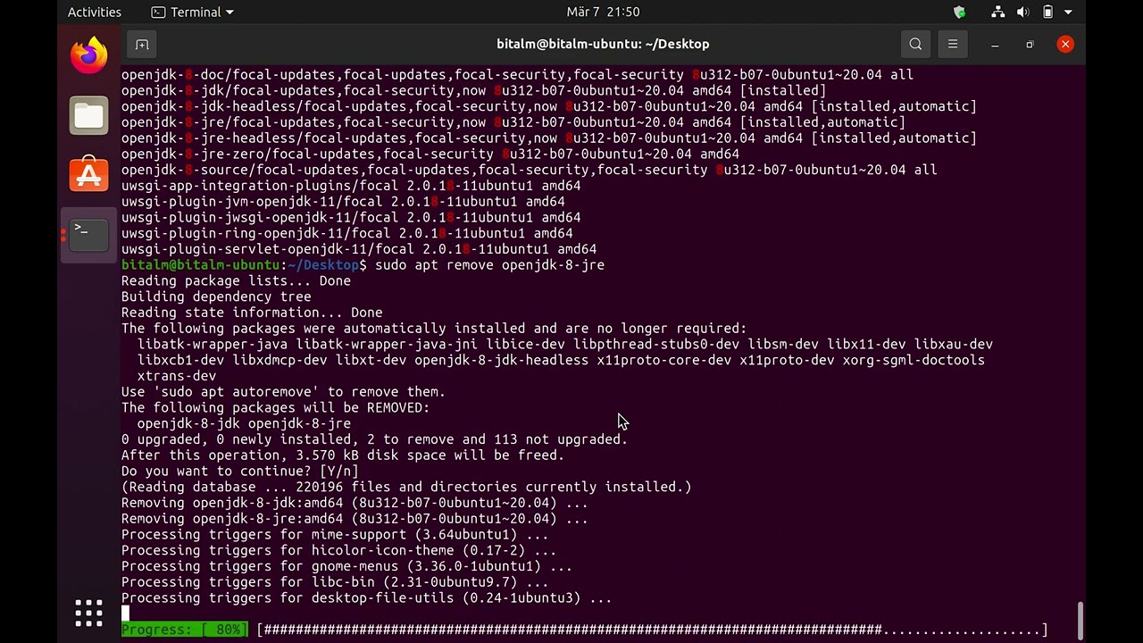 Switching between JDK8 and JDK11 on Linux Ubuntu