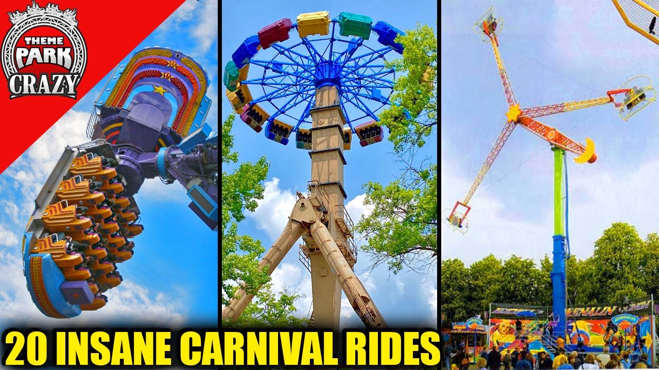 Top 20 STRANGE & INSANE Carnival Rides