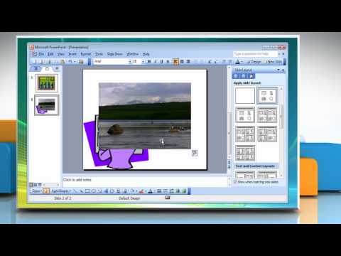 Microsoft® PowerPoint 2003: How to insert a movie into presentation on Windows® Vista?