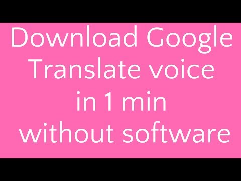 how to download google translate voice