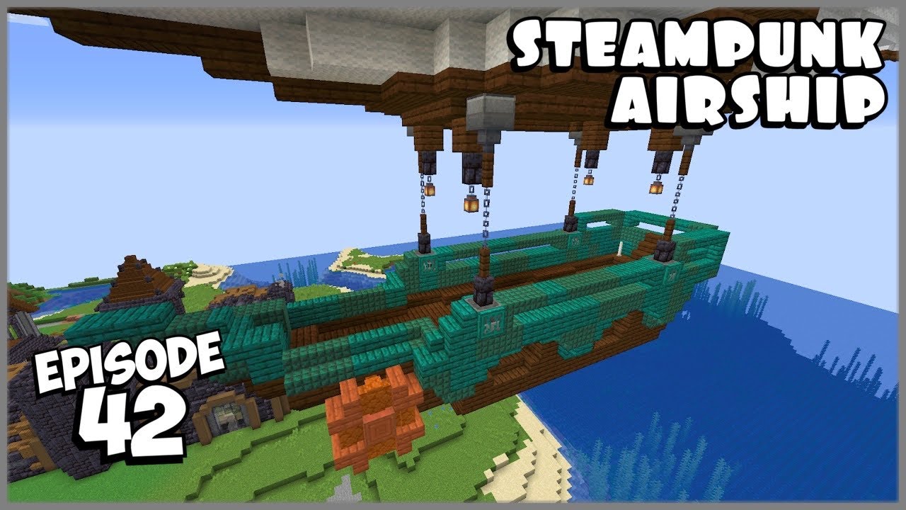 Steampunk Airship - Minecraft 1.16 AutoCraft SMP #42
