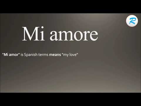 How to pronounce Mi amore