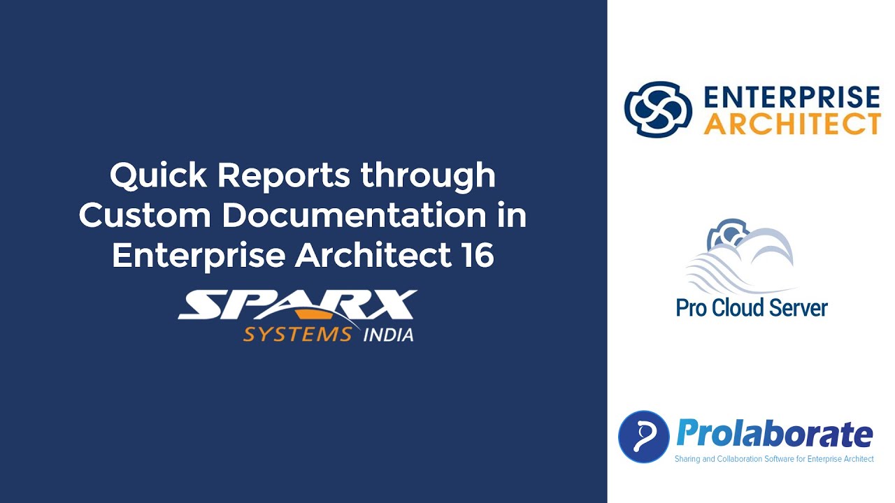 Quick Reports Through Custom Documentation in Enterprise Architect 16