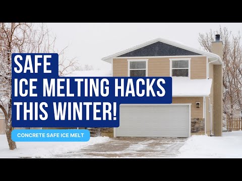 ????❄ Stop Ruining Your Concrete! Safe Ice Melting Hacks For Winter! ????