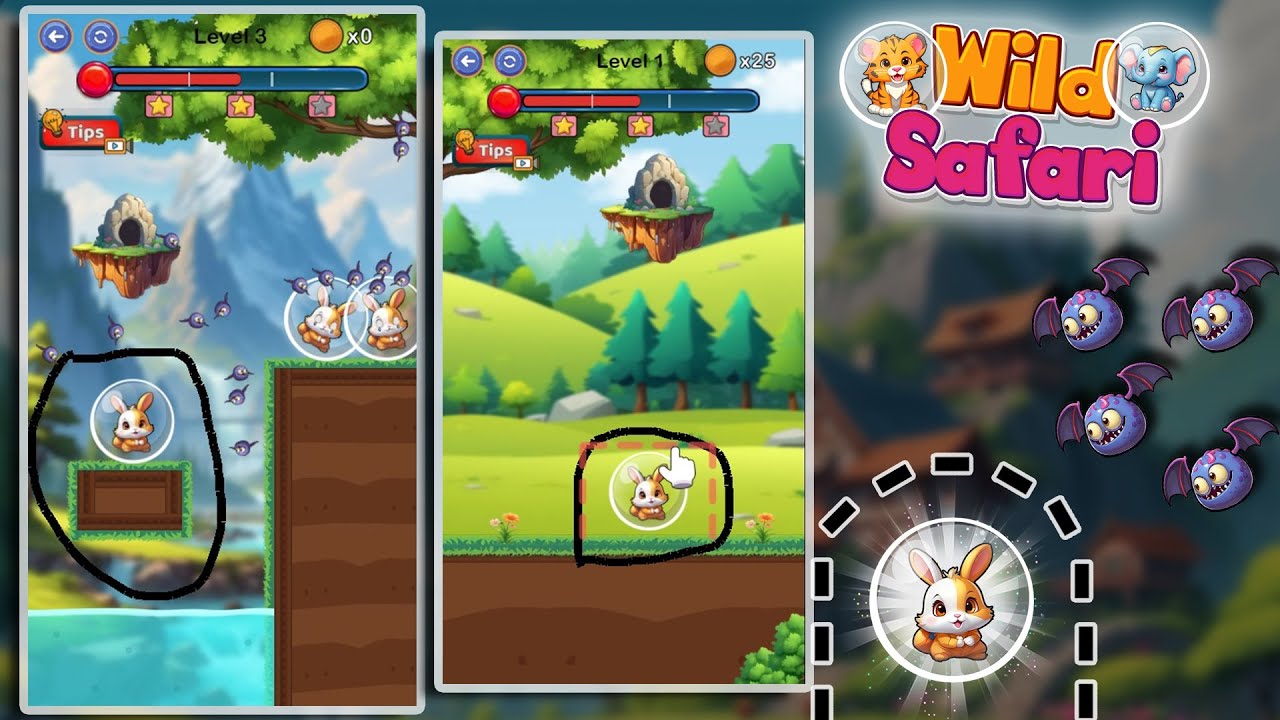 Wild Safari || Construct 3 Game Template || Source code