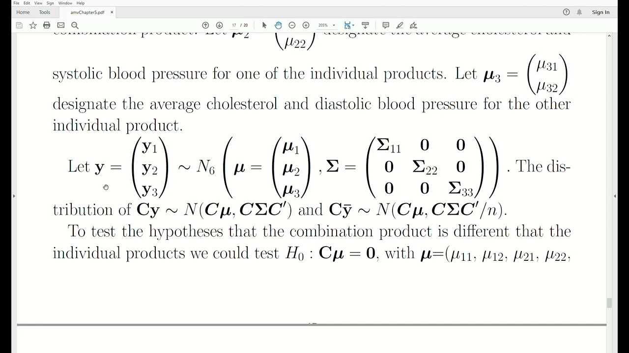 amv33 - One Sample Multivariate Profile Analyses
