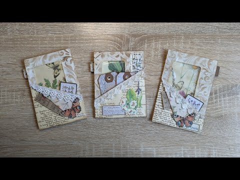 Junk Mail Envelope Pockets w/ Tucks ~ Edith Holden Junk Journal ~ Junk Journal Pocket Ideas