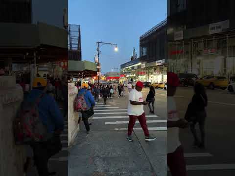 Fordham Road and Grand Concourse at Night. The Bronx NY Tour
